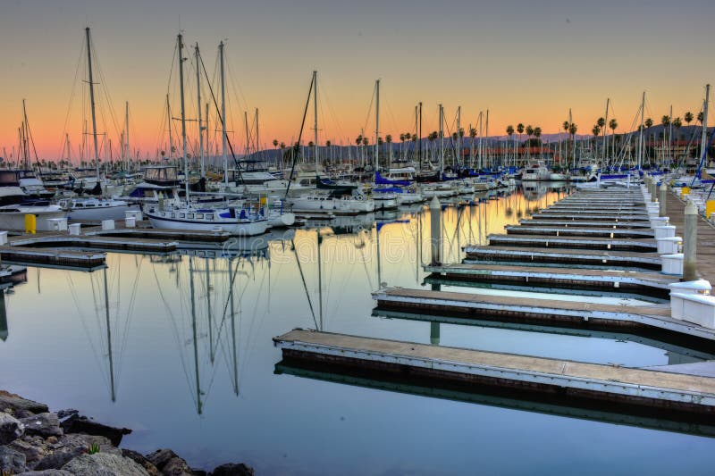 Empty Boat Slips in the Harbor Stock Photo - Image of berth, ocean ...