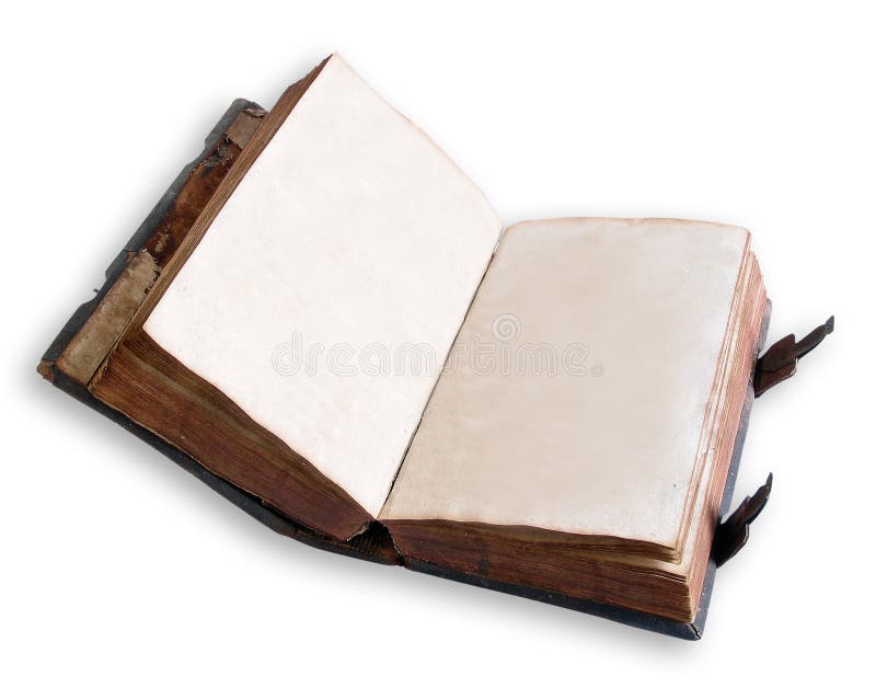 Empty book stock photo. Image of page, brown, literacy - 14397906