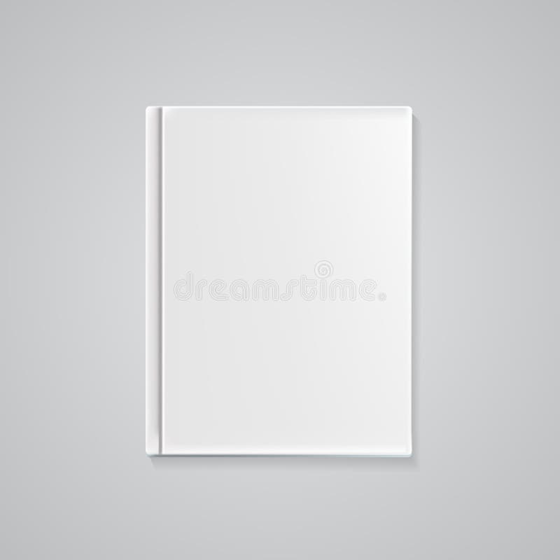 Empty Book Cover Template for Your Text or Images. Vector Illustration ...