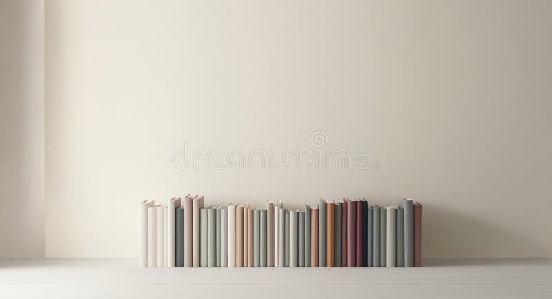 Empty Bookshelf in the Library Stock Illustration - Illustration of ...