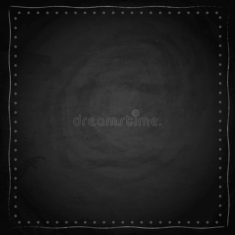 Empty Border on Blackboard Chalkboard Background Stock Illustration ...