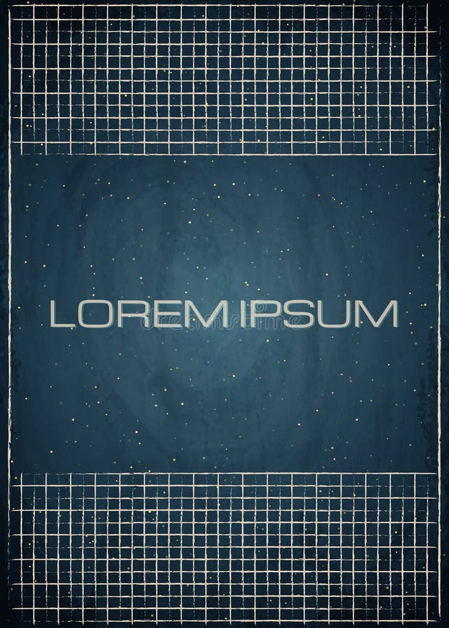 Empty Border with Grid on Blackboard Chalkboard Background Stock ...