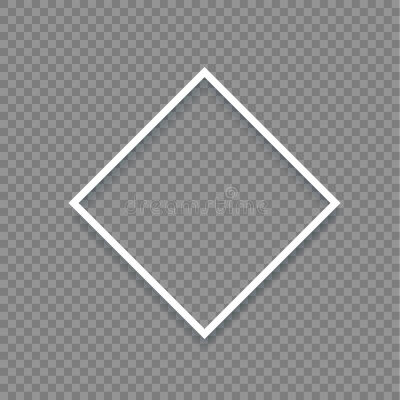 Empty Border Template for Design Over Transparent Background. Vector ...