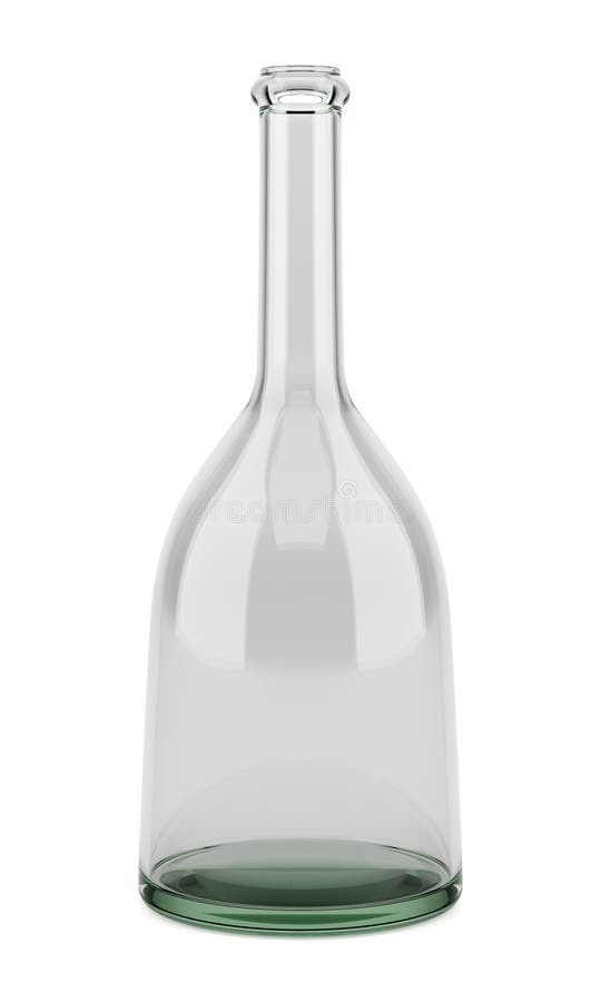 Empty Bottle Isolated on White Stock Illustration - Illustration of ...