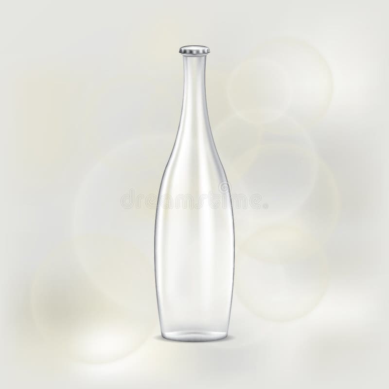 Empty Bottle. Vector Illustration Decorative Design Stock Vector ...