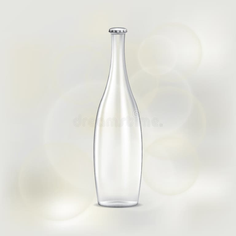 Empty Bottle. Vector Illustration Decorative Design Stock Vector ...