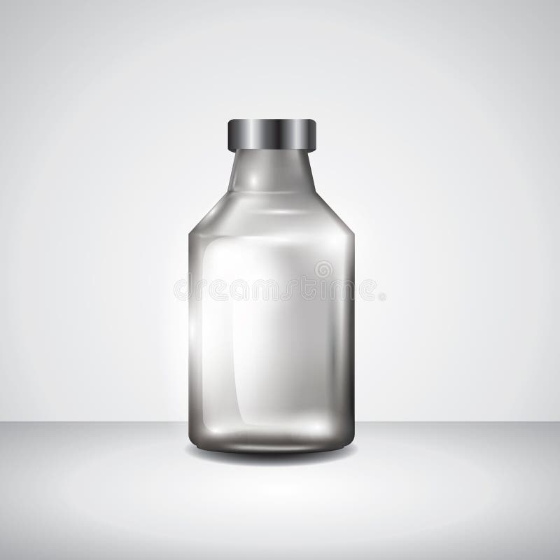 Empty Bottle. Vector Illustration Decorative Design Stock Illustration ...