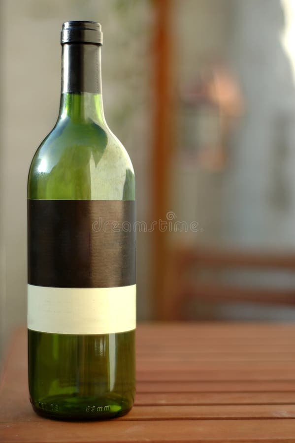 Empty bottle of wine stock image. Image of drink, bottle - 794915