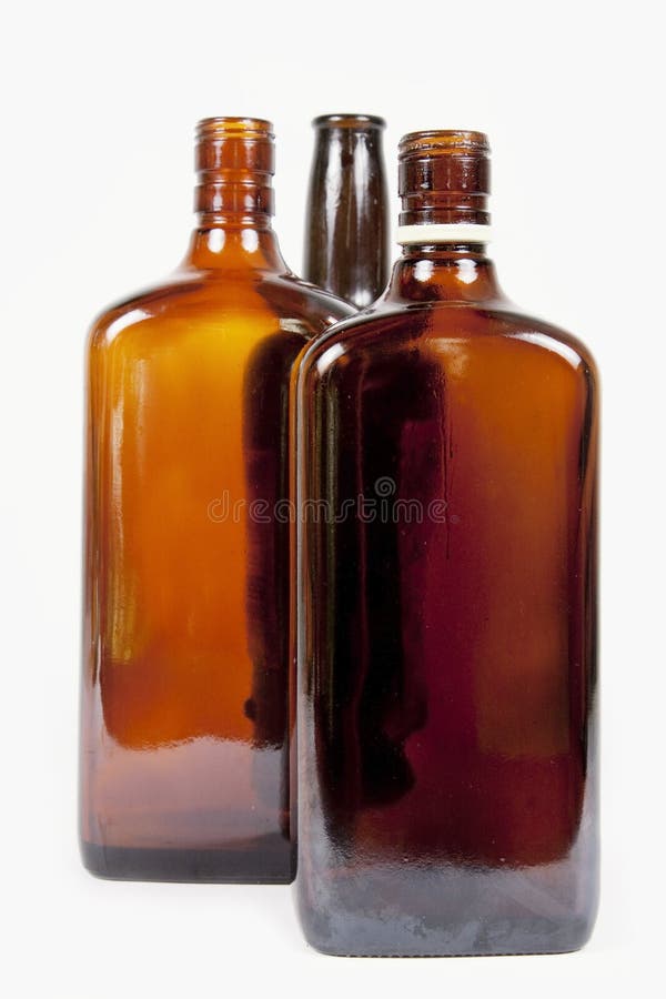 Empty bottles stock image. Image of isolation, closeup - 21077187