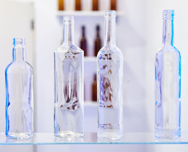 Many Empty Bottles of Champagne Stock Image - Image of liquid, bottles ...