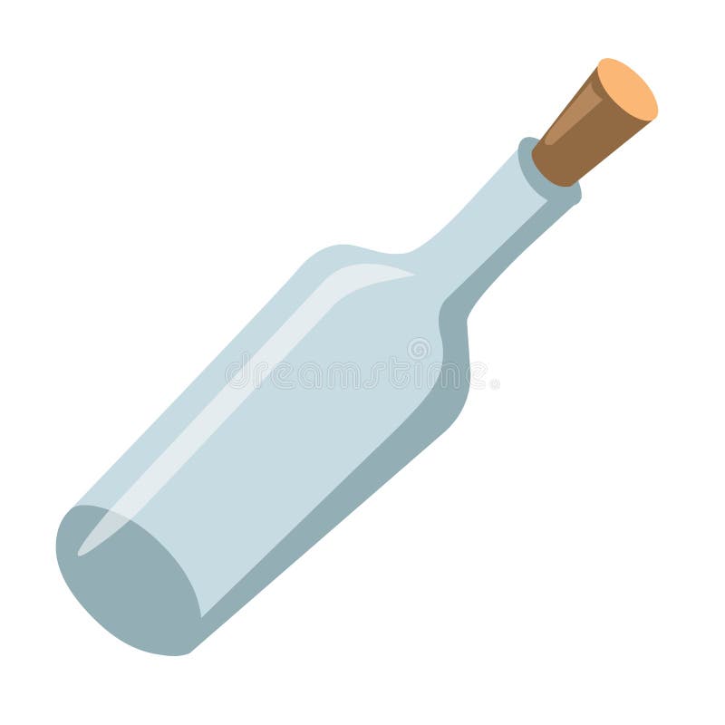 Empty Bottles Isolated Illustration Stock Vector - Illustration of ...
