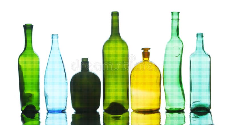 Empty bottles stock photo. Image of closeup, alcohol - 122672956