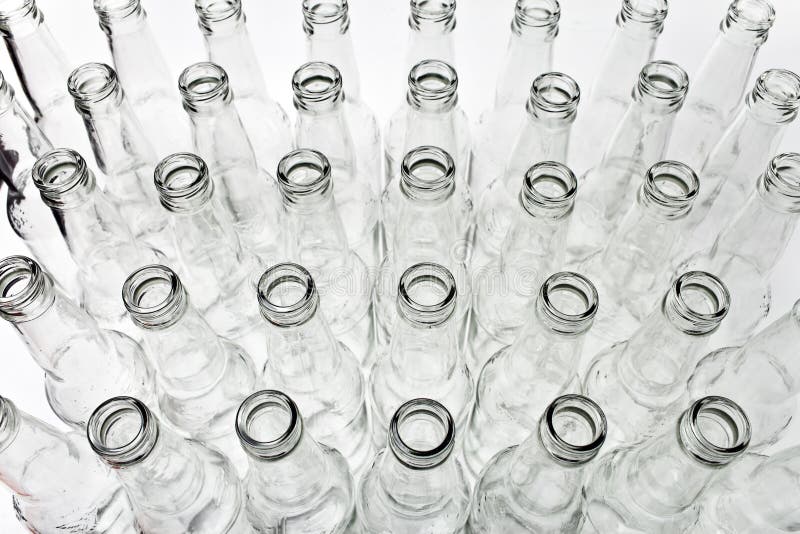 Many glass bottles stock image. Image of isolated, drink - 15519019