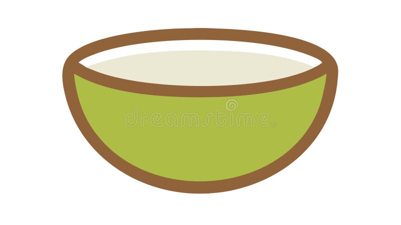 Empty Bowl Container Outline Vector Icon, Vector Design Generative AI ...