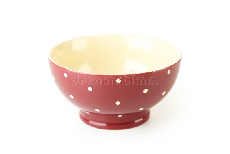 Empty bowl stock image. Image of dishware, kitchen, burgundy - 52833169