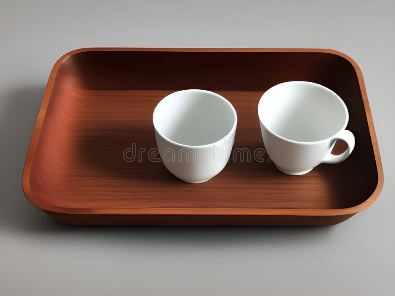 Empty Bowls Set. Ceramic Dishes for Tea or Coffee , AI Generated Stock ...