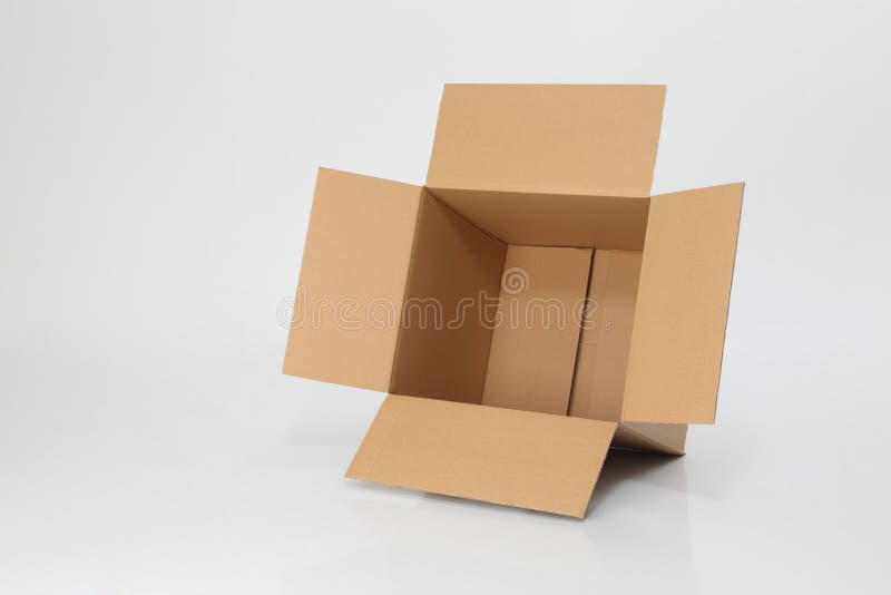Empty Moving Box Background Stock Photo - Image of empty, removals ...