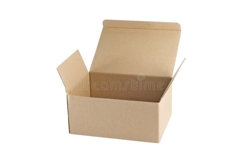 Empty box stock photo. Image of transport, flaps, fibreboard - 1831704