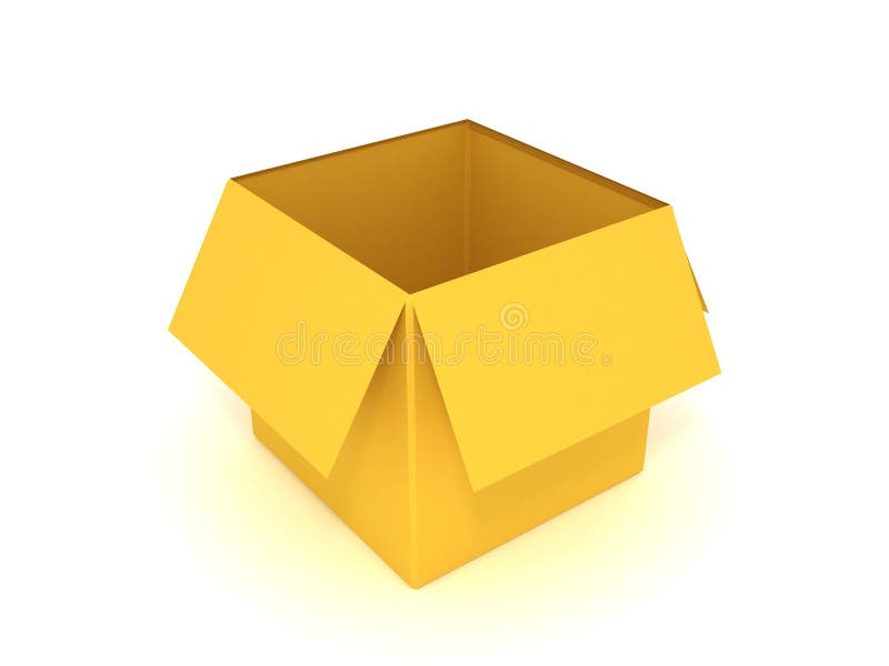 Empty box stock illustration. Illustration of boxed, container - 3782899