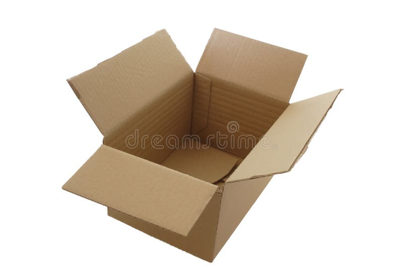 Empty Corrugated Bottle Box Stock Image - Image of juice, compartments ...