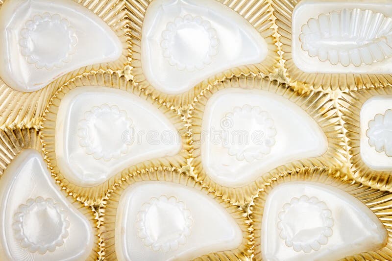 Empty box of chocolates stock image. Image of closeup - 273771207