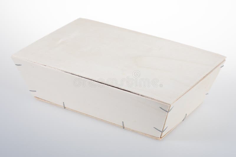 Empty Box Crate Closed for Fruits in Wooden Packaging Stock Image ...