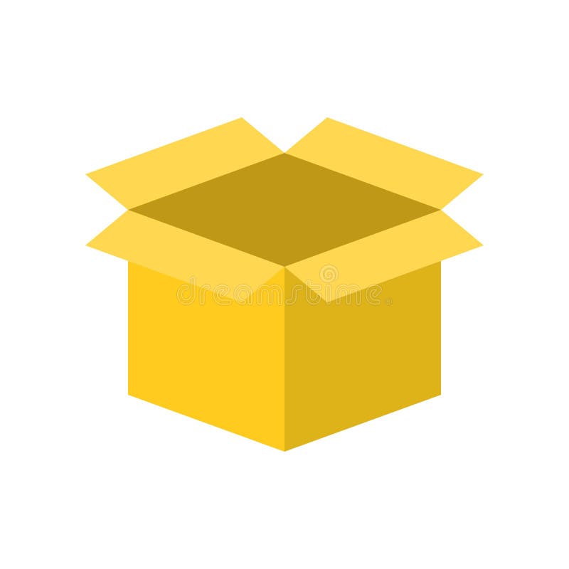 Empty Box, Flat Icon Design Pixel Perfect Stock Vector - Illustration ...