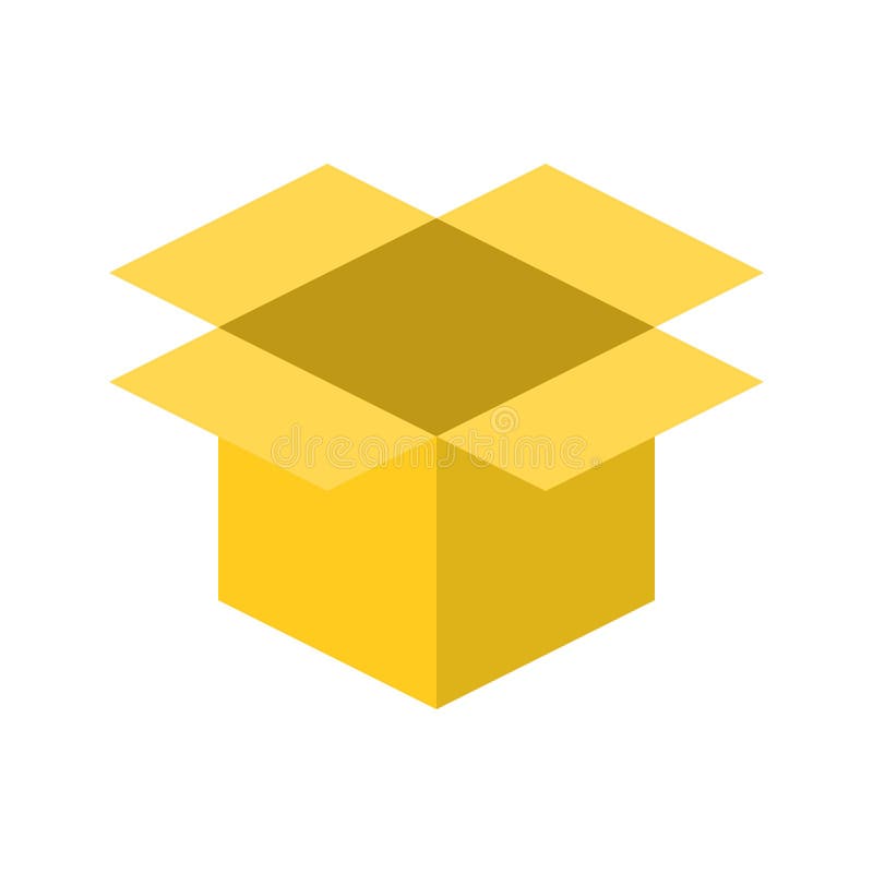 Empty Box, Flat Icon Design Pixel Perfect Stock Vector - Illustration ...