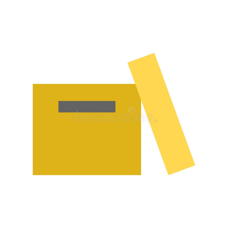 Empty Box, Flat Icon Design Pixel Perfect Stock Vector - Illustration ...