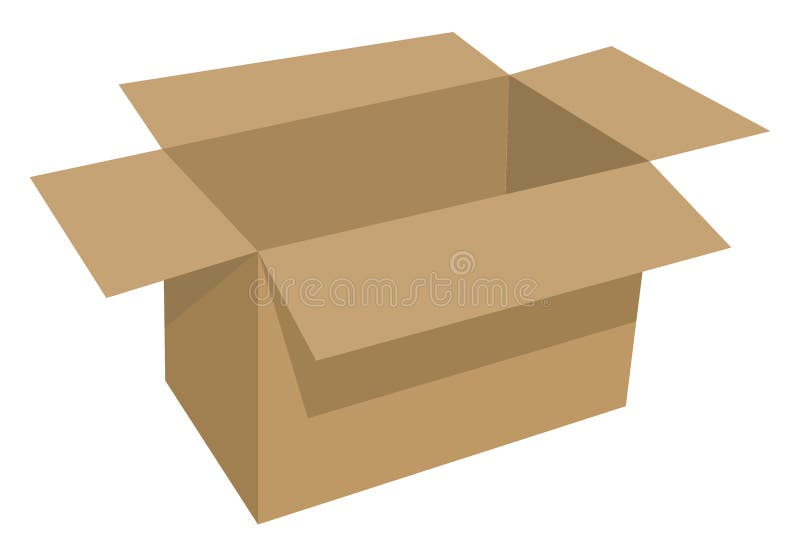 Empty Box ,illustration, Vector Stock Vector - Illustration of gift ...