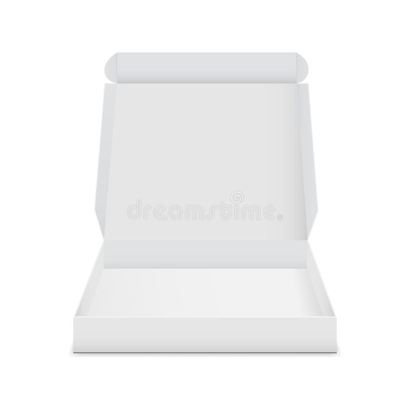 Empty box with open lid stock vector. Illustration of blank - 109977641