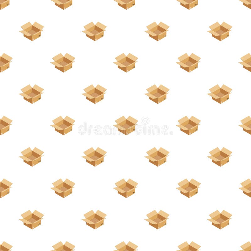 Empty Box Pattern Seamless Vector Stock Vector - Illustration of ...