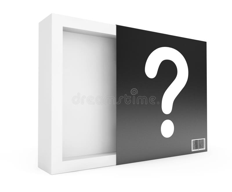 Empty Box with Question Mark Stock Illustration - Illustration of ...