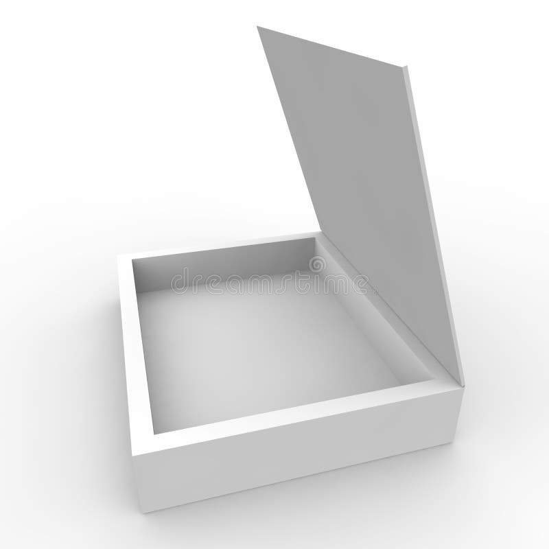 Empty Box on a White Background Stock Illustration - Illustration of ...