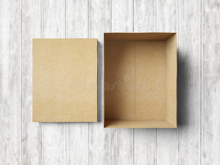 Empty box on the wood stock image. Image of rectangle - 45779907