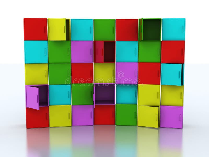 Empty boxes stock illustration. Illustration of blank - 12765616