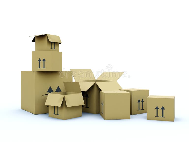 Empty Packing Boxes Stock Illustrations – 3,670 Empty Packing Boxes ...