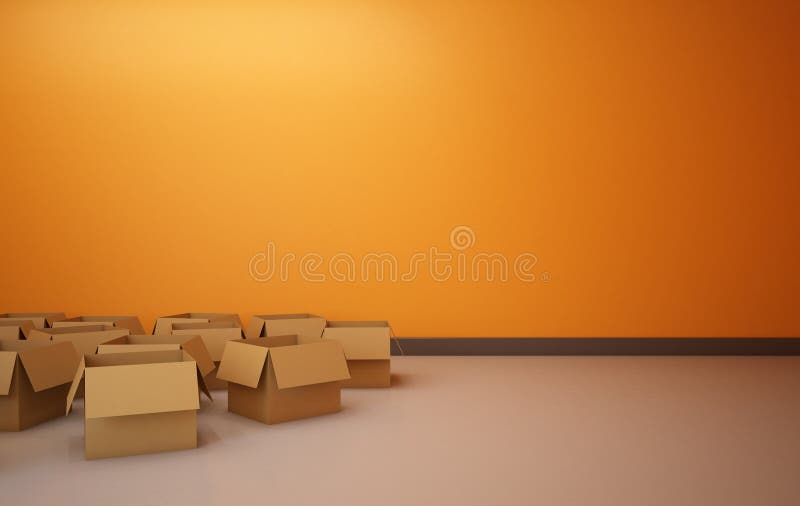 Empty Boxes stock illustration. Illustration of packing - 26720916