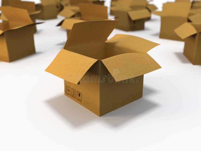 Empty Boxes Picture. Image: 8616636