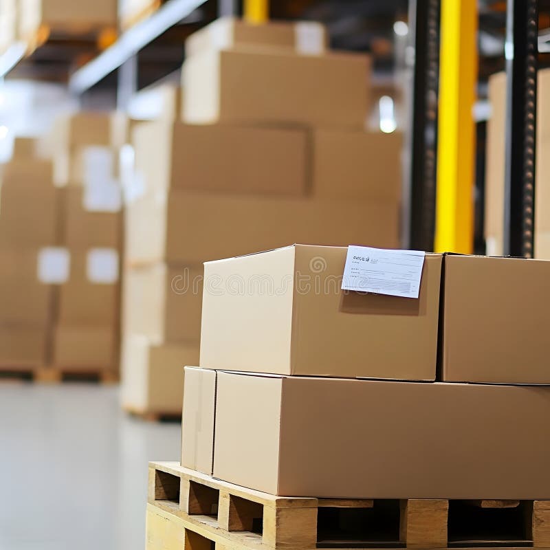 Empty Boxes Delivery Packaging Carton Shipping Stock Illustration ...