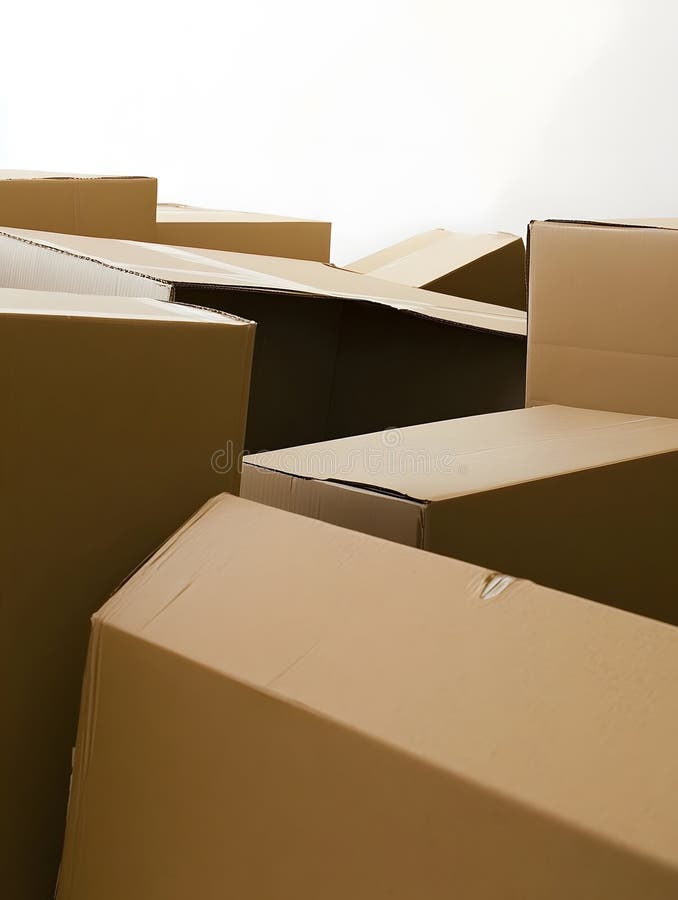 Logistics Boxes Delivery Packaging Carton Shipping Stock Illustration ...