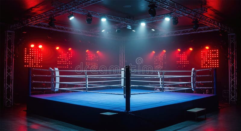 Empty Boxing Arena for Competitions Mixed Martial Arts MMA Stock ...