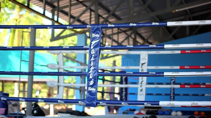 Empty Boxing Ring Gym Arena. Video Shift Motion Stock Video - Video of ...