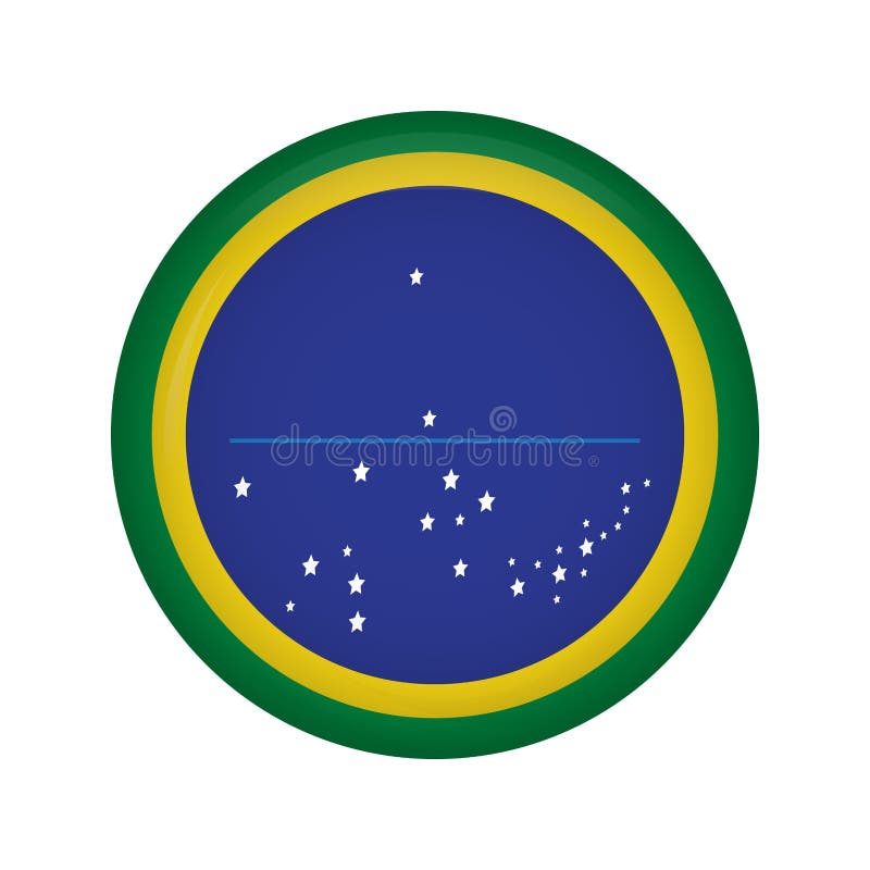 Empty Brazilian Campaign Button Stock Vector - Illustration of blank ...