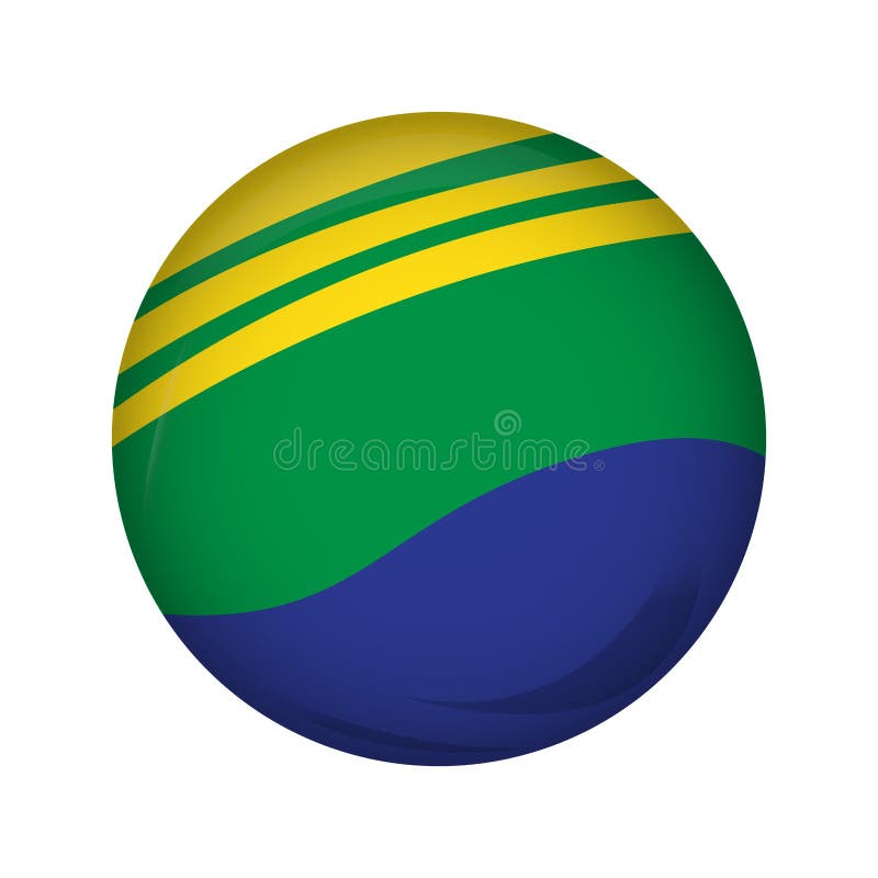 Empty Brazilian Campaign Button Stock Vector - Illustration of graphic ...