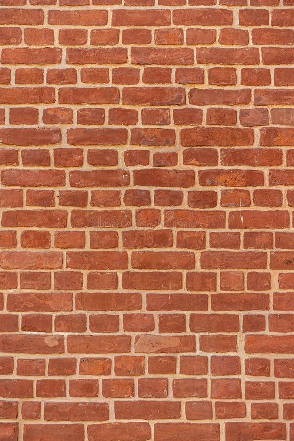 Empty Brick Red Wall. Background of a Old Brick House. Stock Photo ...