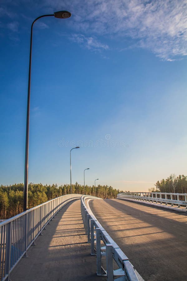 An empty bridge stock image. Image of straight, speed - 169788565