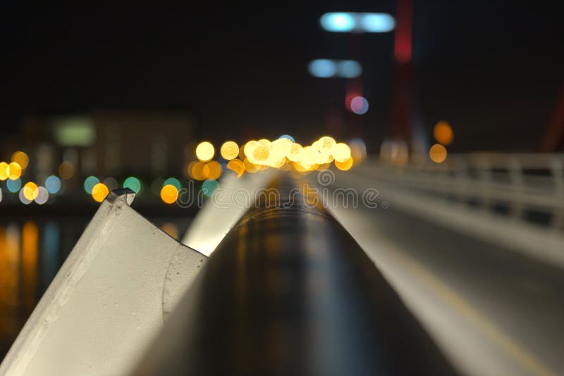 Empty bridge at night stock photo. Image of texture, street - 46440732