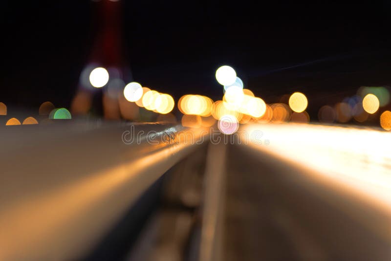 Empty bridge at night stock photo. Image of fast, empty - 47696188