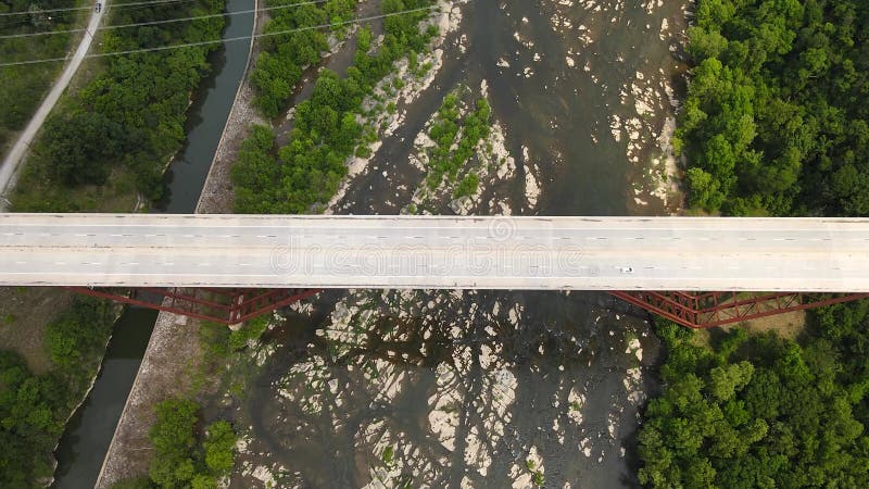 An Empty Bridge Over the Shenandoah River. the View from the Bottom ...